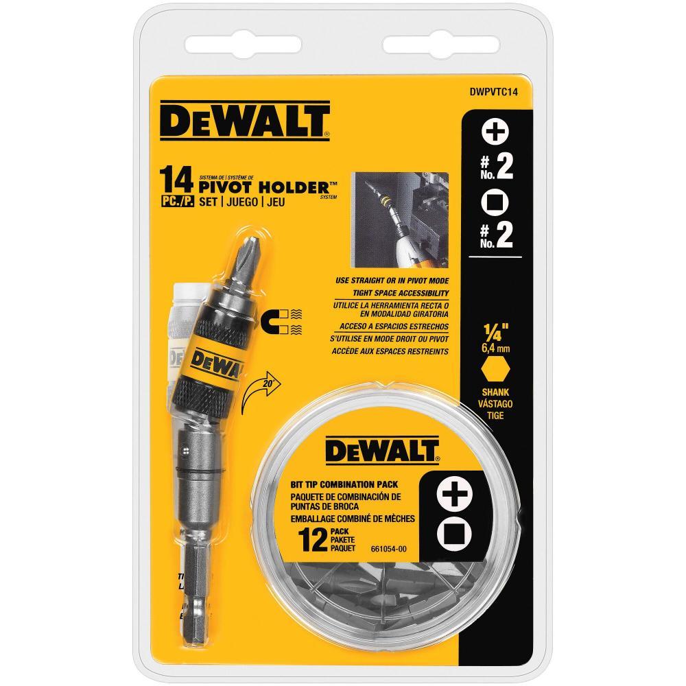 DEWALT Pivot Bit Holder Set, 14-Piece : DWPVTC14 : DWPVTC14 | Allied ...