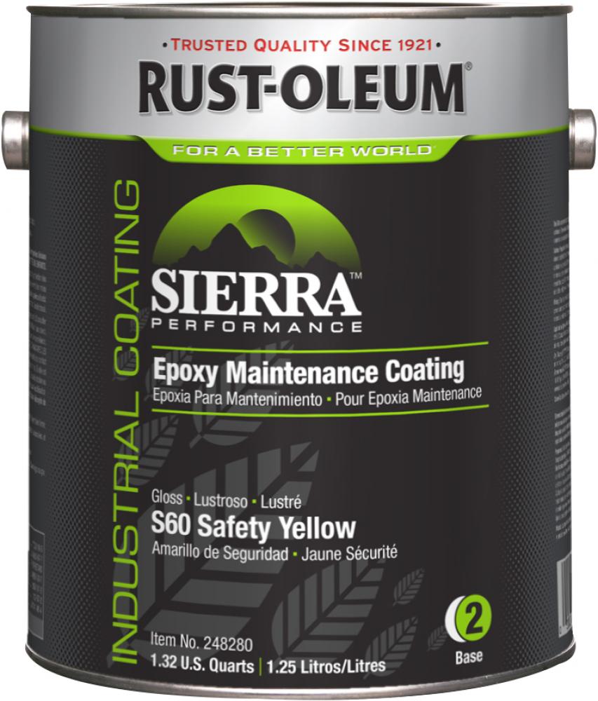 Rust-Oleum Sierra S60 Epoxy Gloss Safety Yellow, 1 Gallon : 248280 ...