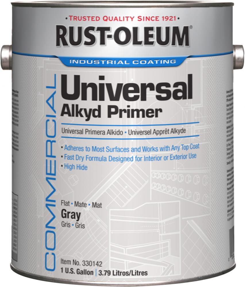 Rust-Oleum Commercial Universal Alkyd Primer, Flat Gray, 1 Gal : 330142 ...